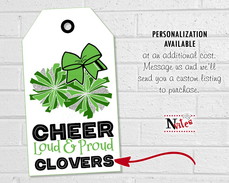Cheer Competition Good Luck Tags Cheerleading Team Treat - Etsy