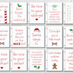 Printable Elf Notes, Holiday Cards From Your Elf, Messages From Santa's ...