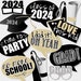 Graduation Photo Booth Props, Class of 2024 Selfie Props, Printable ...