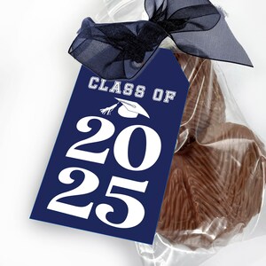 Graduation Treat Tags, Class of 2025 Grad Cap Party Favor or Thank You ...