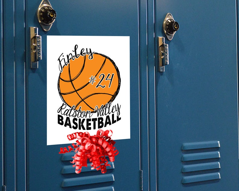 Personalized Basketball Locker Sign, Custom Sports Decor for Players ...