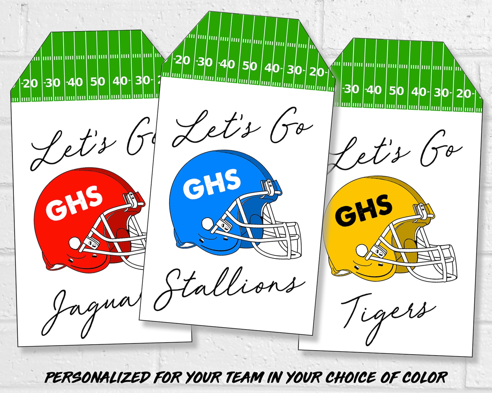 Football Good Luck Tags Football Helmet Treat Labels - Etsy
