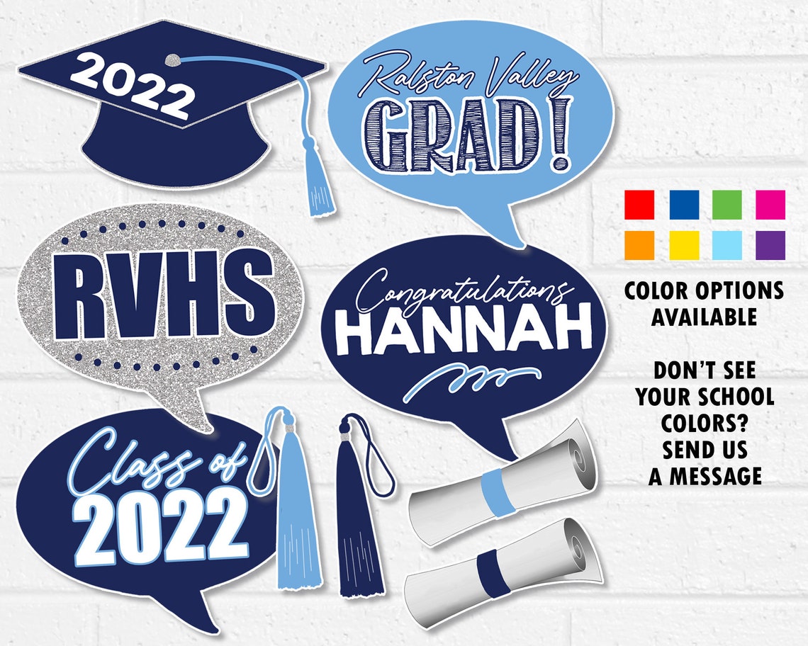 Graduation Photo Booth Props Class of 2022 Photo Props - Etsy
