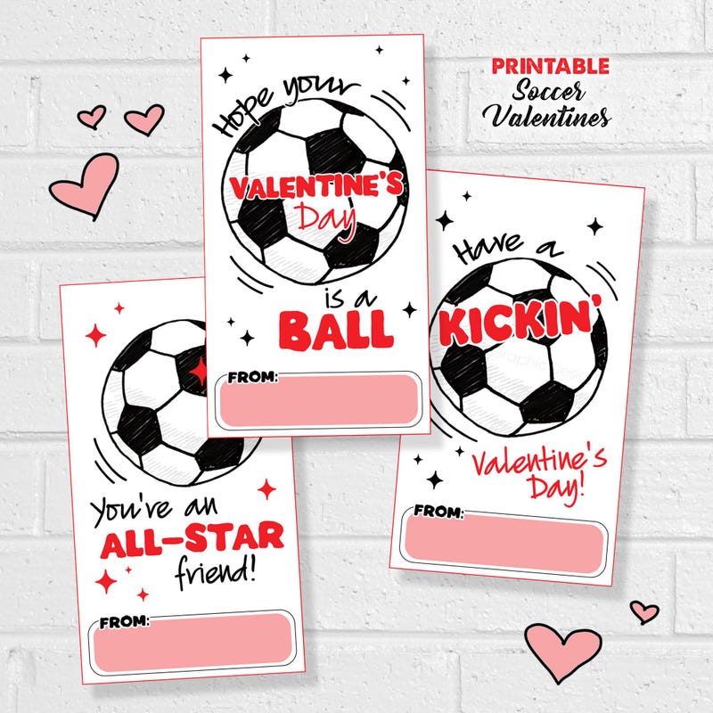 Soccer Valentine - Etsy