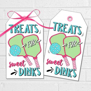 Pickleball Treat Tags, Team Competition Good Luck Gift, Printable ...