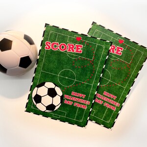 Soccer Valentine Cards, Printable Kids Classroom Valentines, Soccer ...