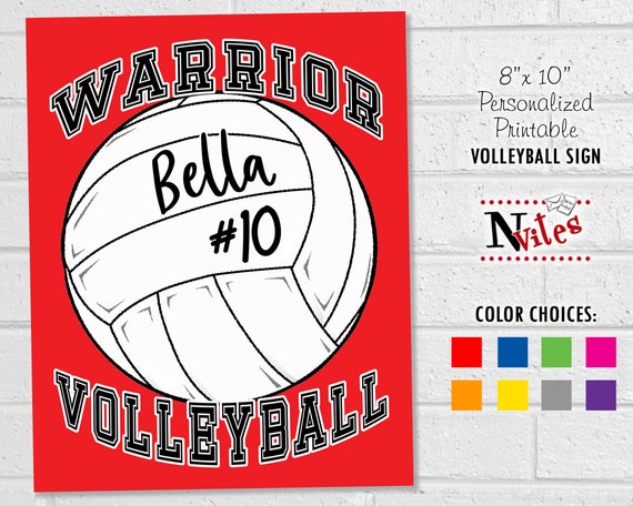 Volleyball Sign Ideas