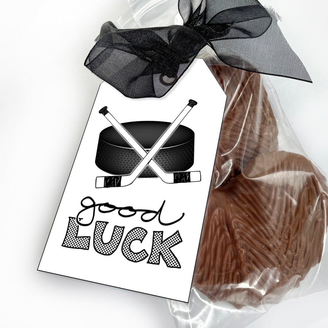 Hockey Good Luck Tags Hockey Team Treat Tags or Labels | Etsy