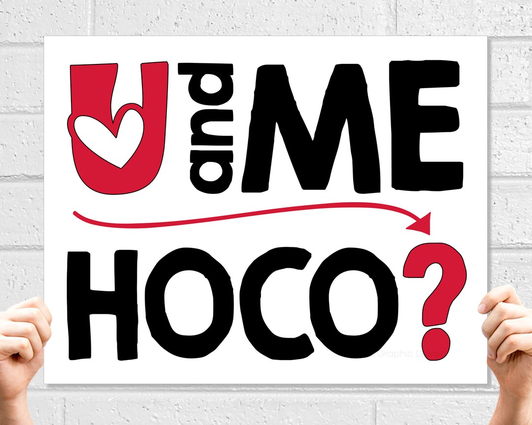 Homecoming Proposal Sign, HOCO Poster, Ask Date to the Dance, Printable ...