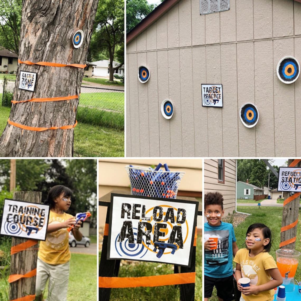 Dart Party Signs Dart Battle Party Decor Dart War Signs - Etsy Canada