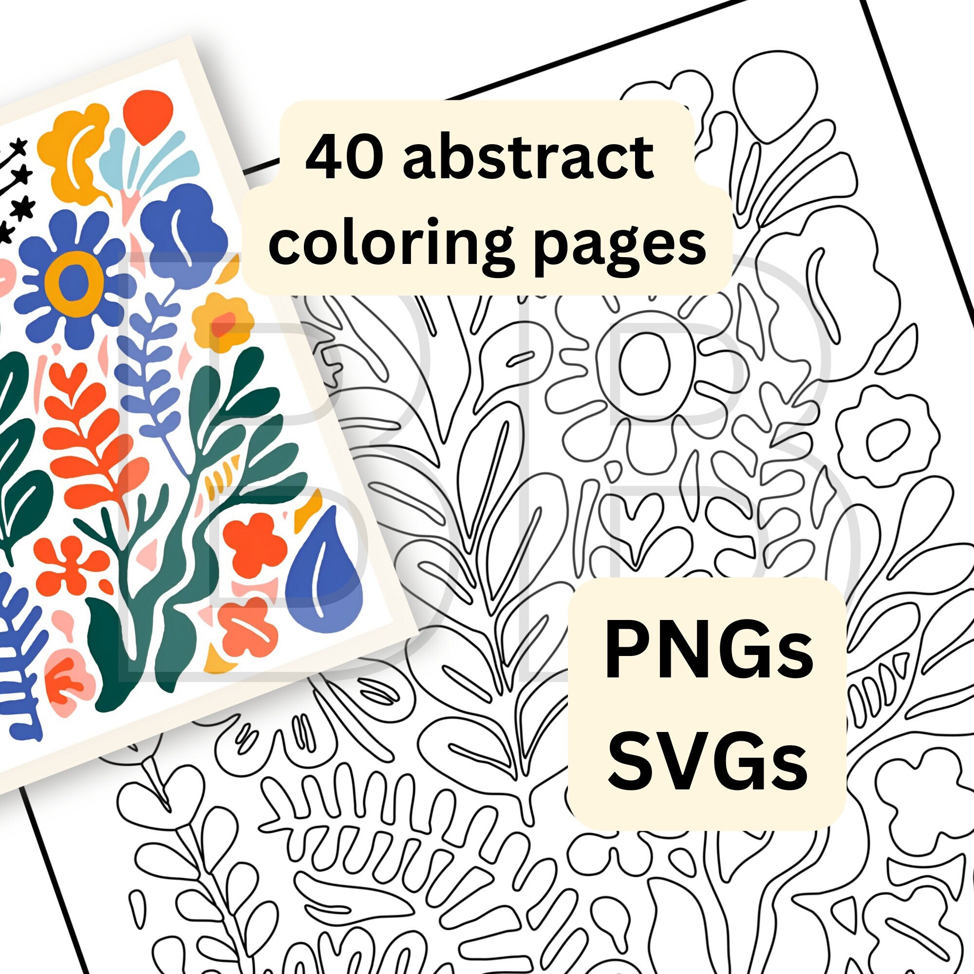 Matisse Cutouts Coloring Pages