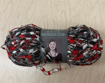 City Life Yarn Premier Yarns, Two Skeins, City Rain Ladder Yarn, Blue ...