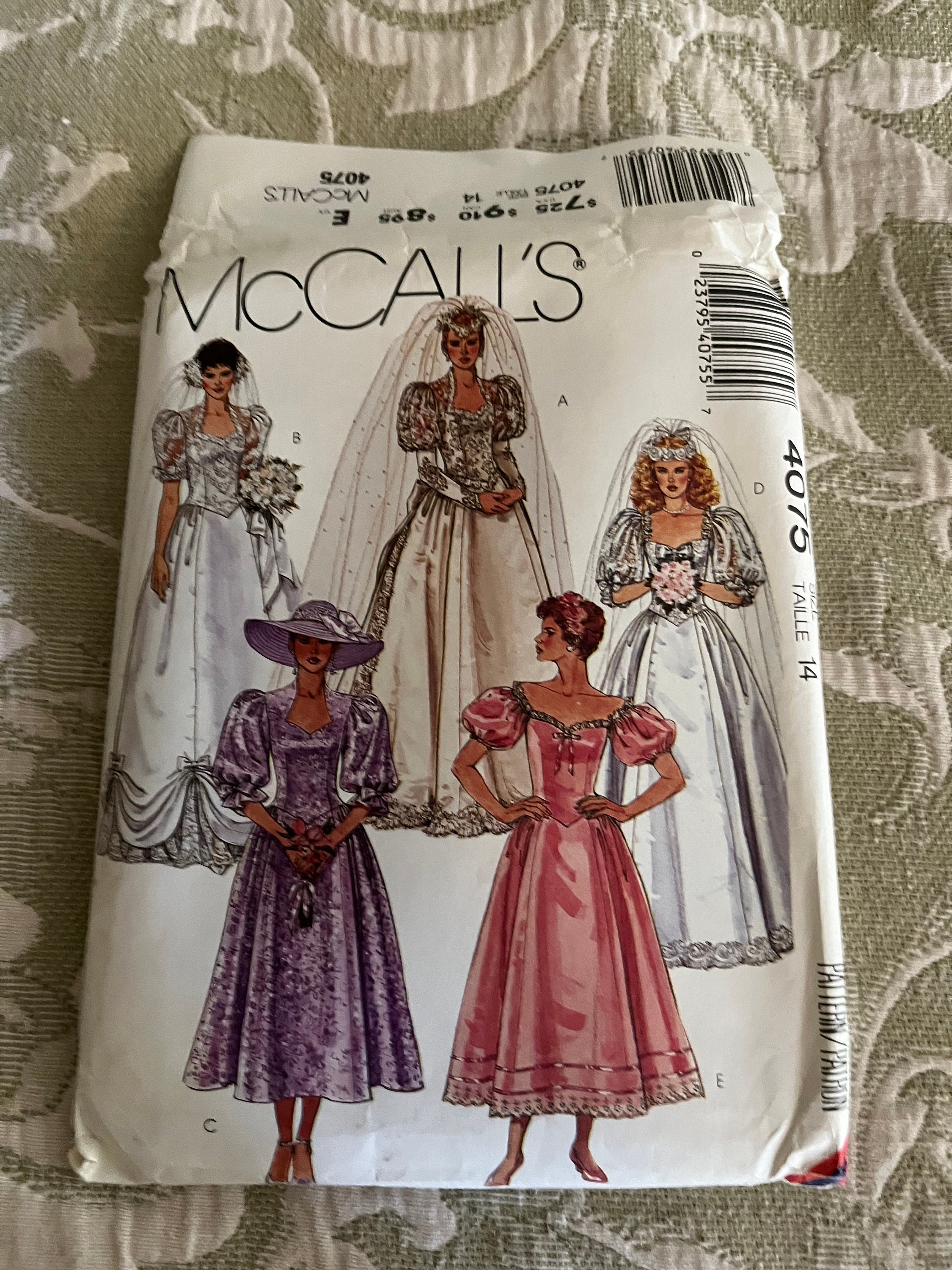 Mccalls Vintage 1988 Wedding Formal Prom Dress Sewing Pattern - Etsy