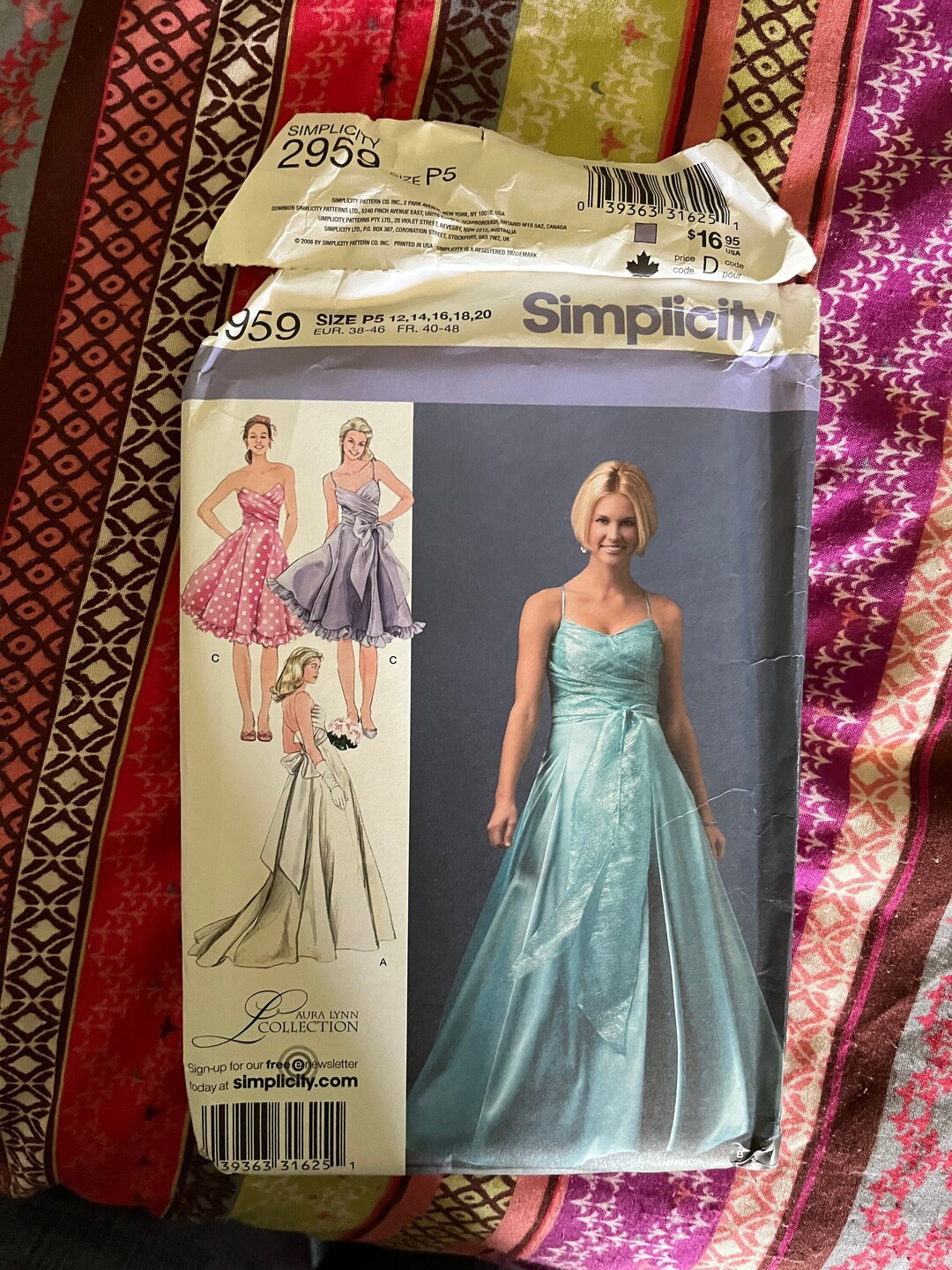 Simplicity Pattern Uncut No. 2959 Formal Dresses Size 12 14 16 18 20 - Etsy
