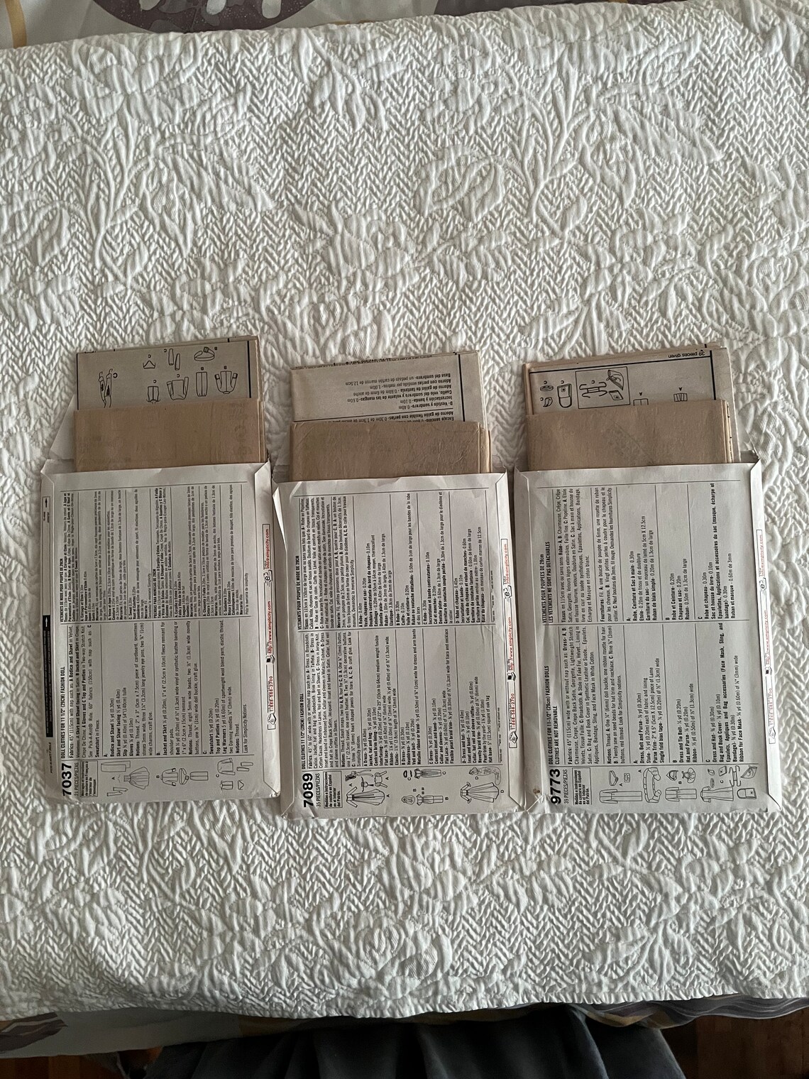 Simplicity Doll Collectors Club Lot of 6 Uncut Sewing Patterns 9773 ...