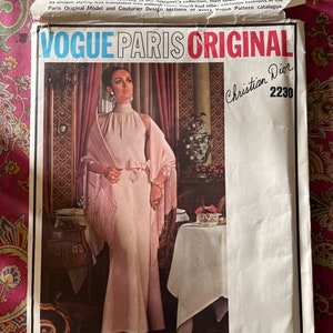 Vogue Vintage 1960 Christian Dior Sewing Pattern Uncut Envelope ...
