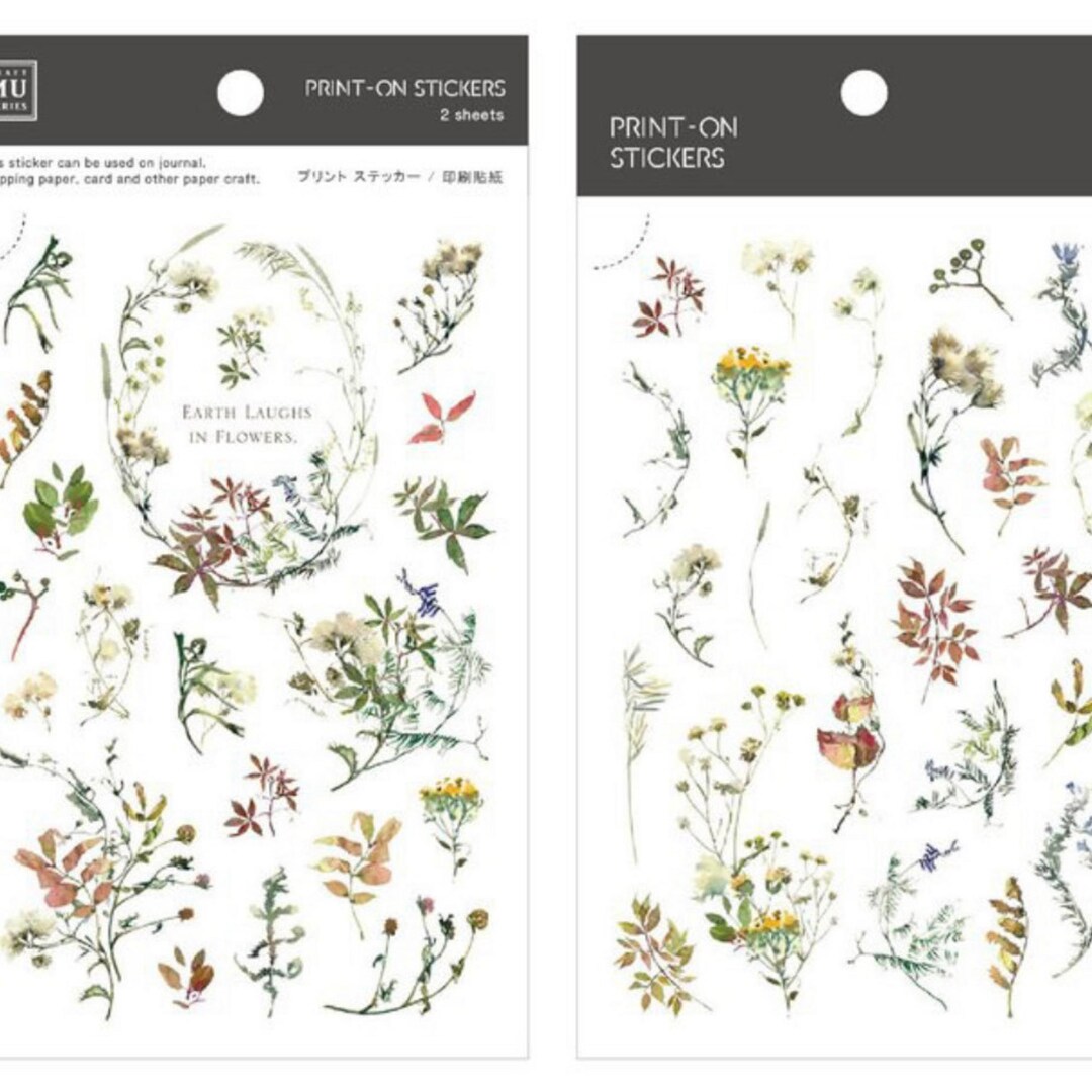 MU Print-on Sticker Sticker Sheets Stickers Print-on - Etsy