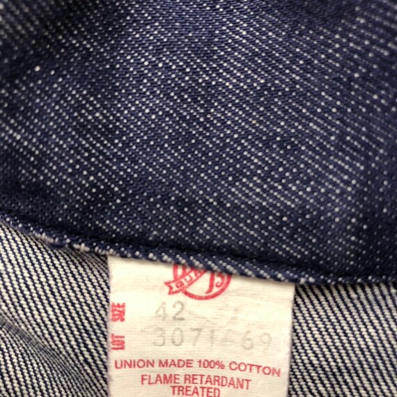 70s denim zip jacket indigo denim union made work jac… - Gem