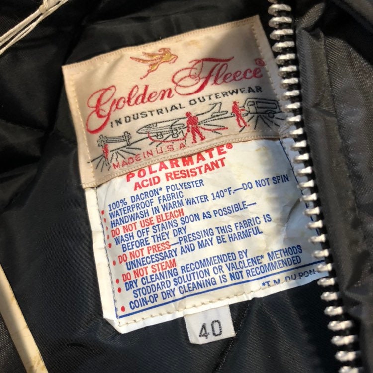 70s GOLDEN FLEECE Work Jacket Xl Made in Usa New With Tags Nos ...