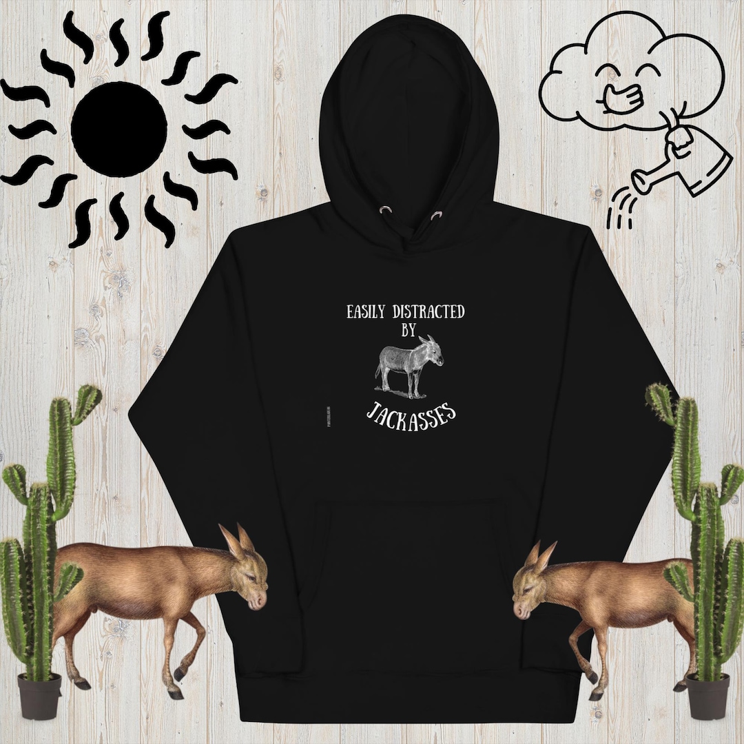 Unisex Hoodie Easily Distracted by Jackses - Etsy