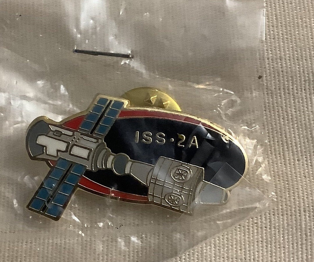 Vintage NASA International Space Station ISS -2A 1998 Lapel Pin Enamel ...