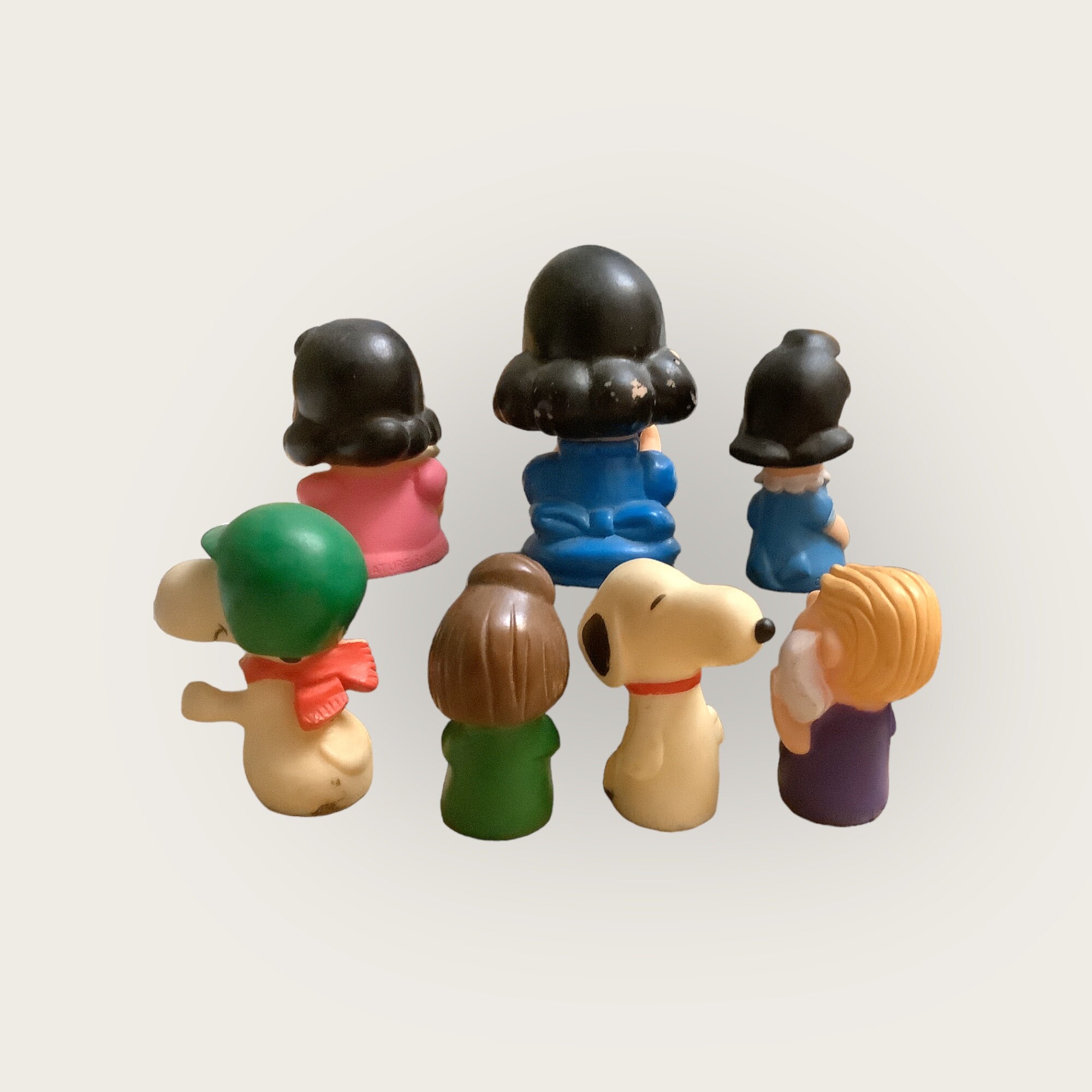 Lot of 7, Peanuts Characters, Finger Puppets, United Feature Syndicate ...