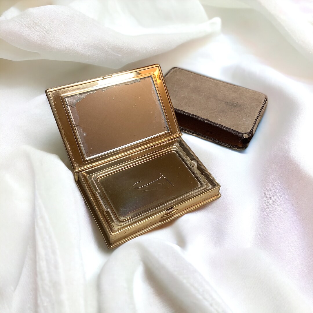 Vintage 1940s Coty Compact, Original Protective Sleeve, Coty Makeup ...
