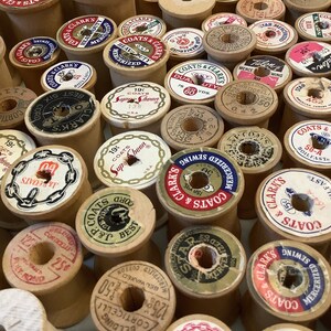 127 Empty Thread Spools. Crafting, Sewing, and More. Vintage, Antique ...