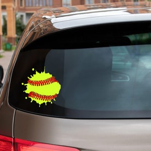 Softball Splatter SVG, Paint Splash,cut File,vinyl,eps,png,printable ...