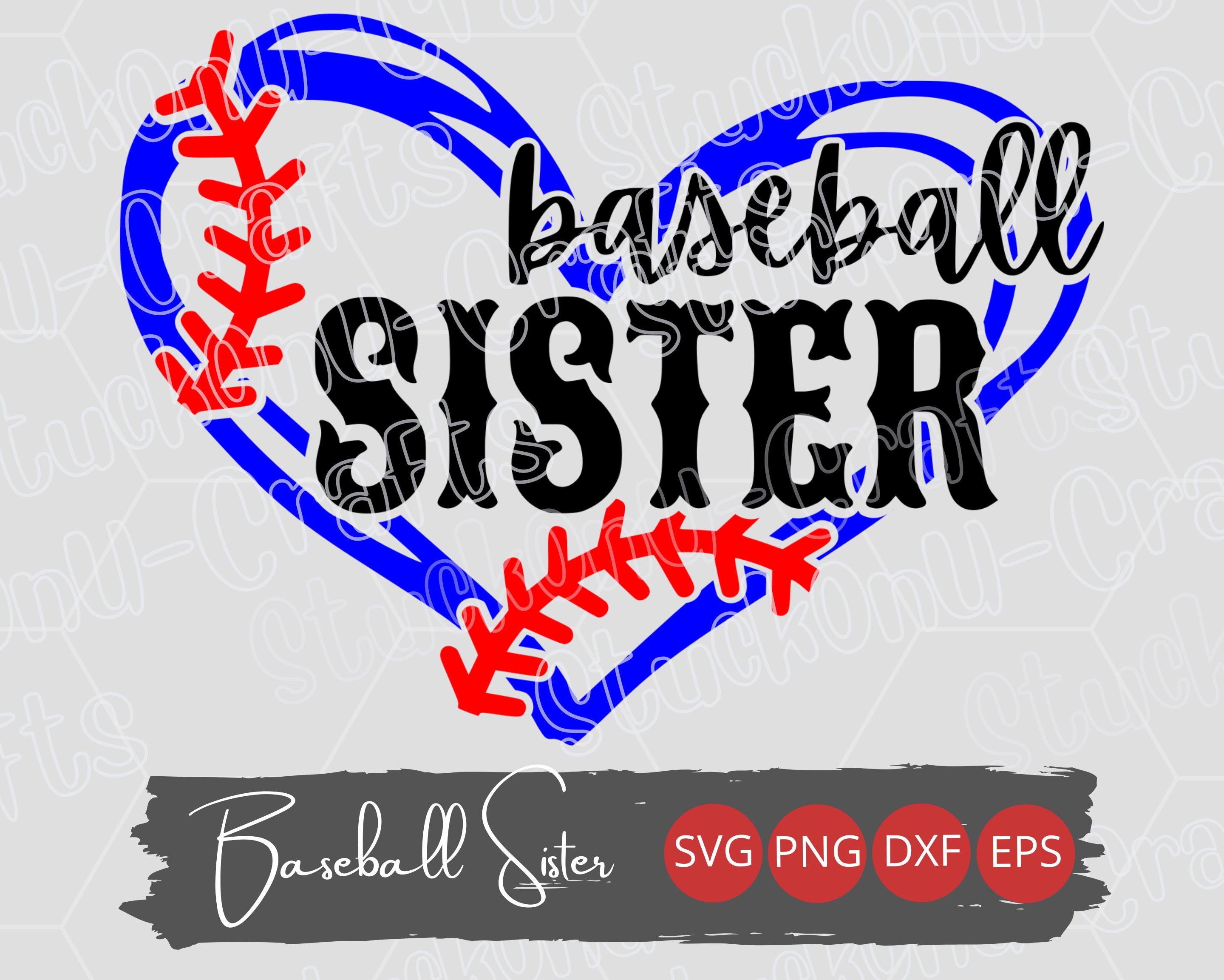 Embellishments Scrapbooking Svg Png Jpg Baseball laces heart sister ...