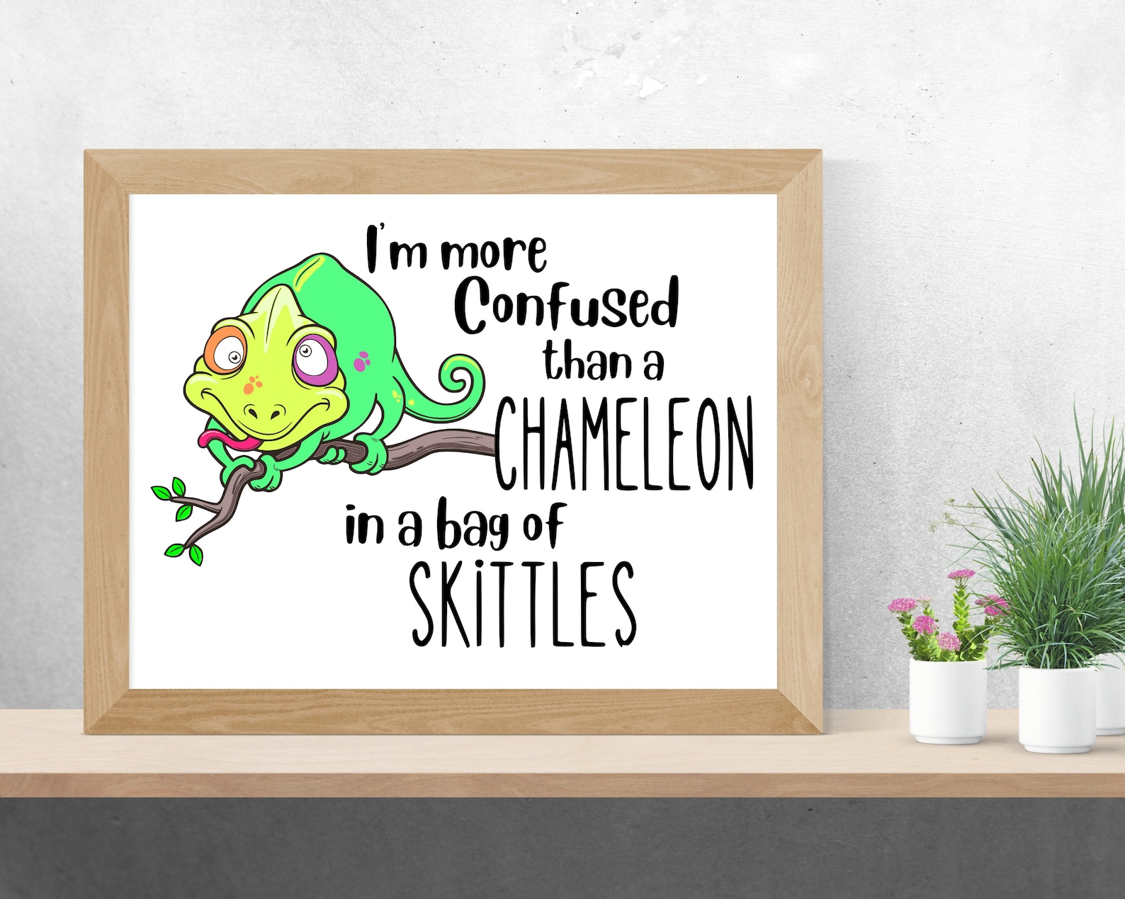 I'm More Confused Than A Chameleon in A Bag of Skittles, Chameleon Cut ...