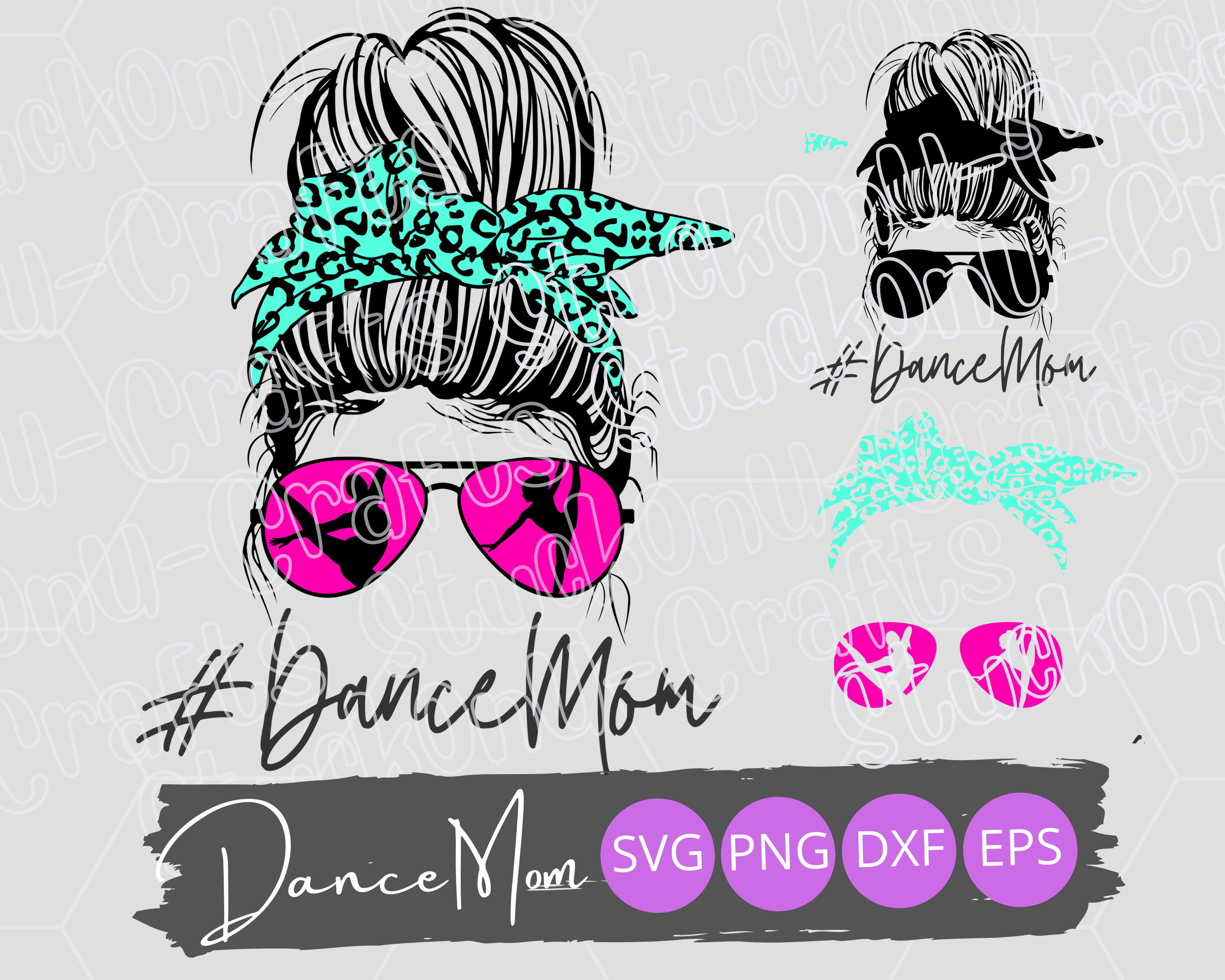 Messy Bun Dance Mom Design, Dance Mom, Mom Life, PNG, Instant Digital ...