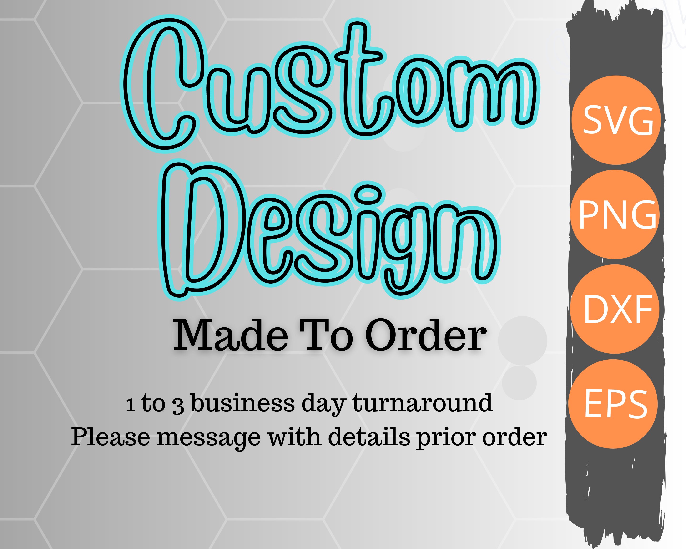Custom Design With Text, SVG/PNG, Instant Digital Download, Cut File ...