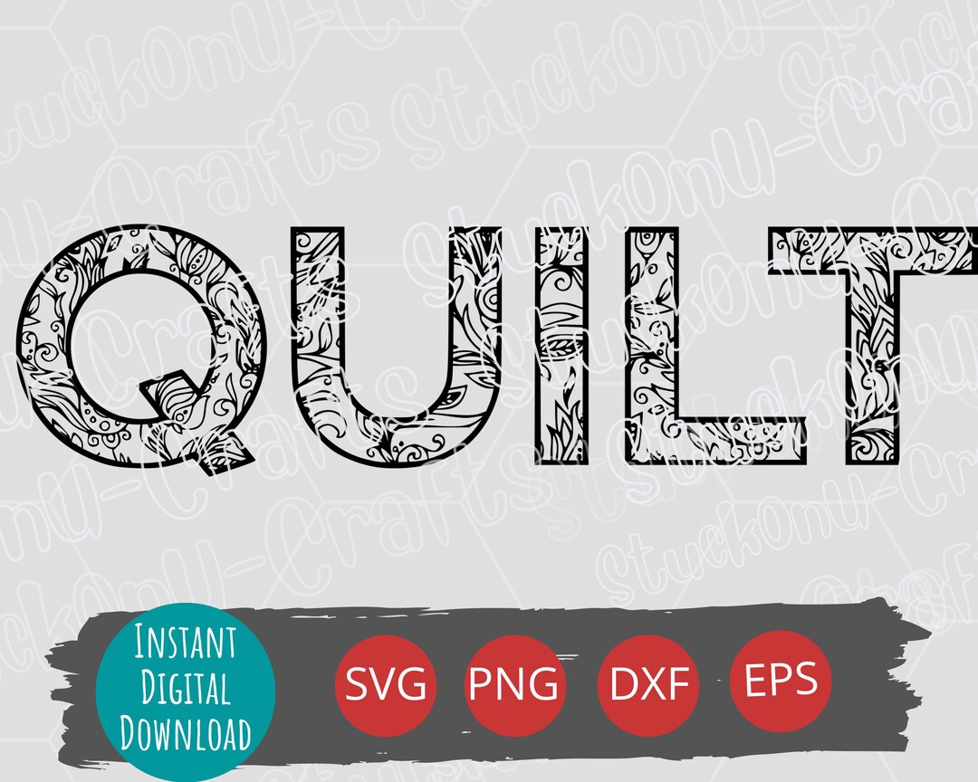 Quilt Floral SVG Cut File, Quilting Design PNG, Quilt Decorative ...