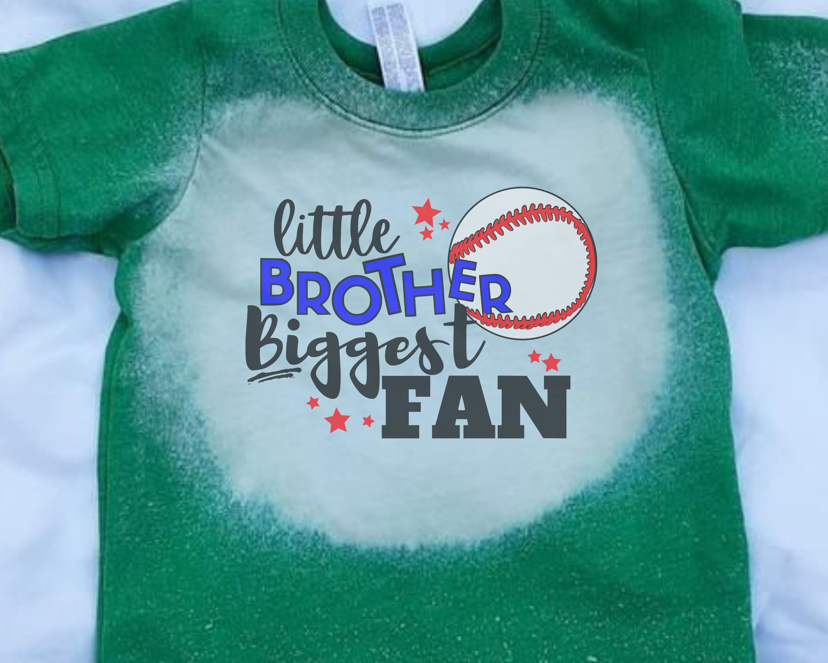 Little Brother Biggest Fan Baseball SVG, Sibling Shirt Design (digital ...