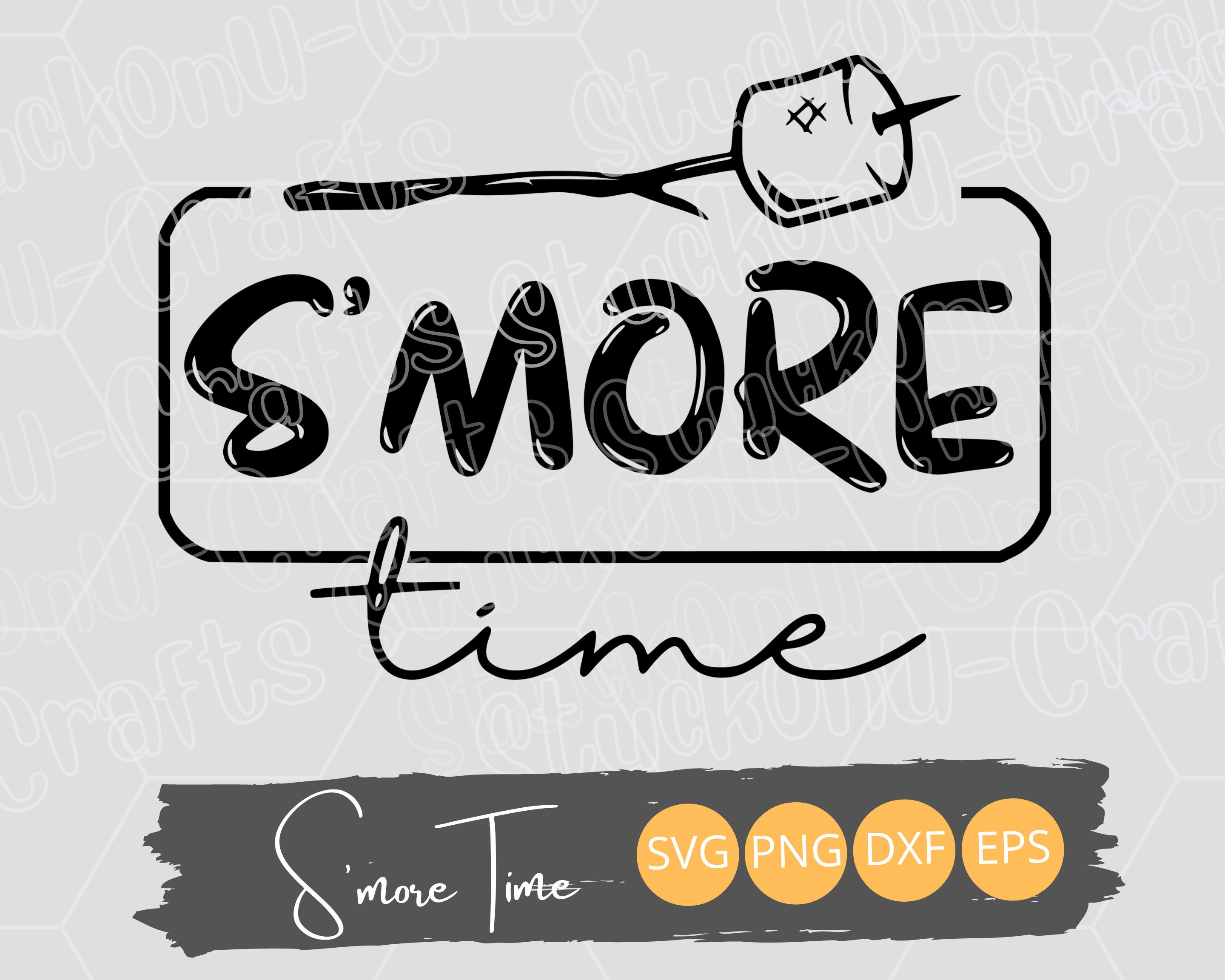 S'more Time Camping SVG, S'more Station, Outdoors Cut File, PNG ...