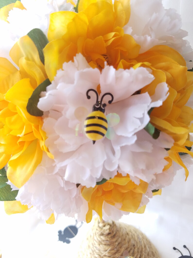 Bee Themed Topiary Decorations for Baby Shower, Wedding, Party, Nursery ...