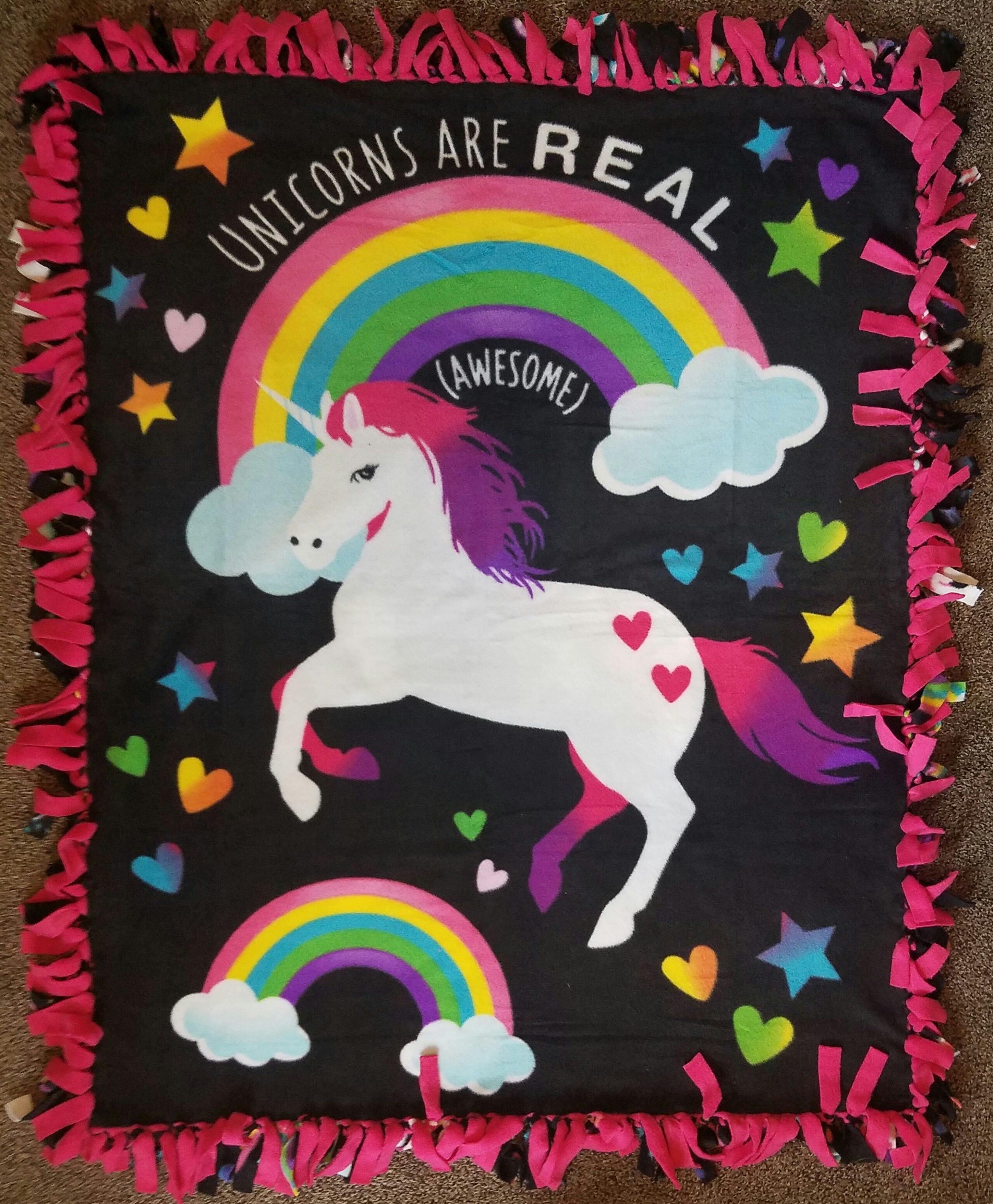 Unicorns Are Real Awesome Unicorns Rainbows Hearts Stars | Etsy