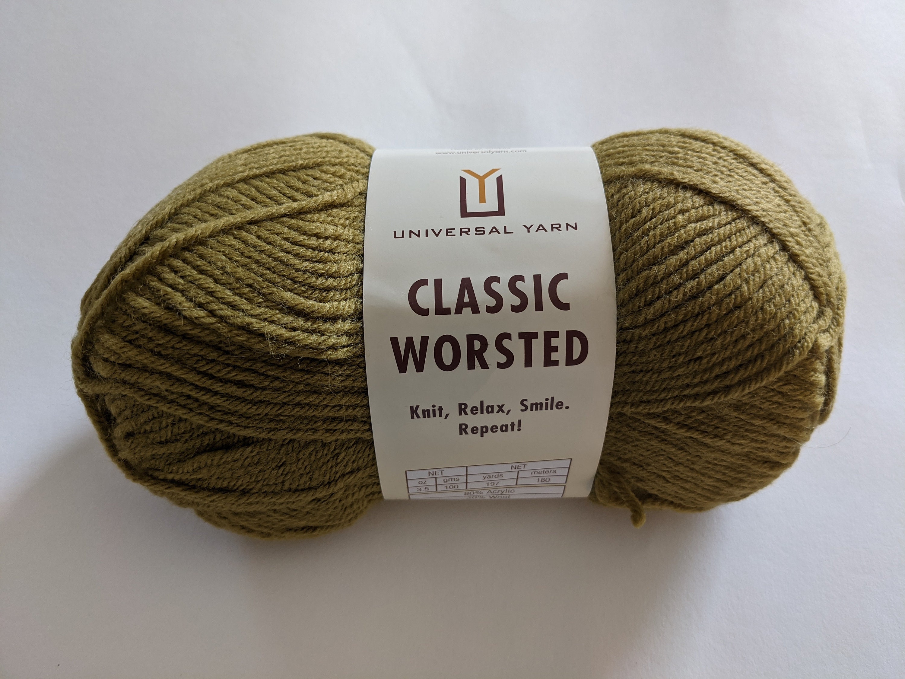 Universal Yarn 3.5oz Classic Worsted Yarn Antelope Tan/Light | Etsy
