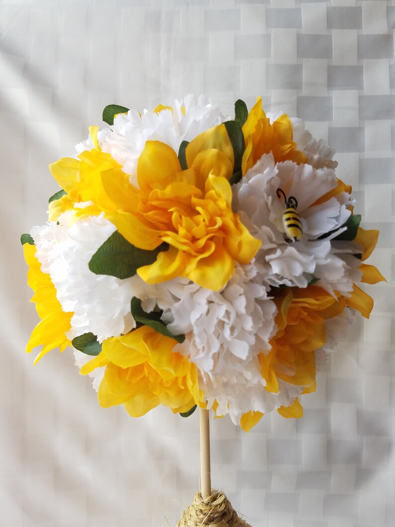 Bee Themed Topiary Decorations for Baby Shower, Wedding, Party, Nursery ...