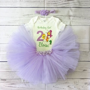 Personalized Barney the Dinosaur, Baby Bop, Riff and B.J. Birthday Tutu ...