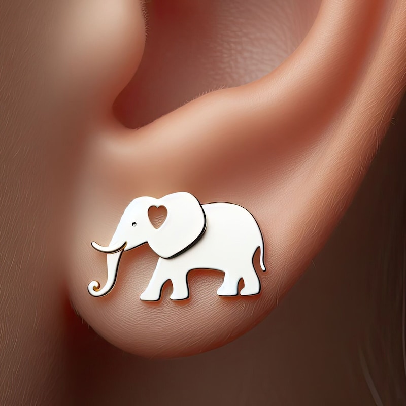 Elephant Earrings - Etsy