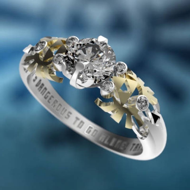 Geek Engagement Ring - Etsy