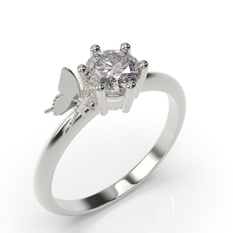 Butterfly Engagement Ring - Etsy