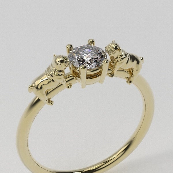 Bulldog Ring - Etsy