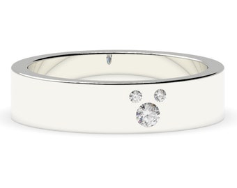 Mens Mickey Mouse Ears Disney Inspired Ring Mickey Wedding | Etsy