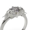 Turtle Engagement Ring White Gold Turtle Engagement Ring 14k Turtle ...