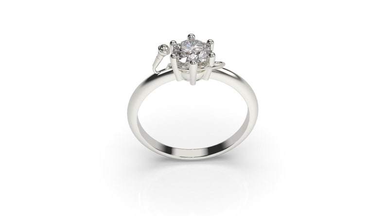 Microphone Ring Singer Engagement Ring Singer Ring White Gold - Etsy