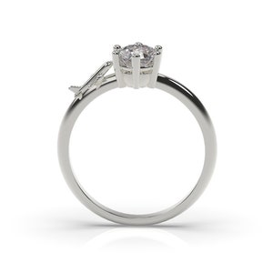 Plane Ring Plane Engagement Ring Airplane Ring White Gold Airplane Ring ...