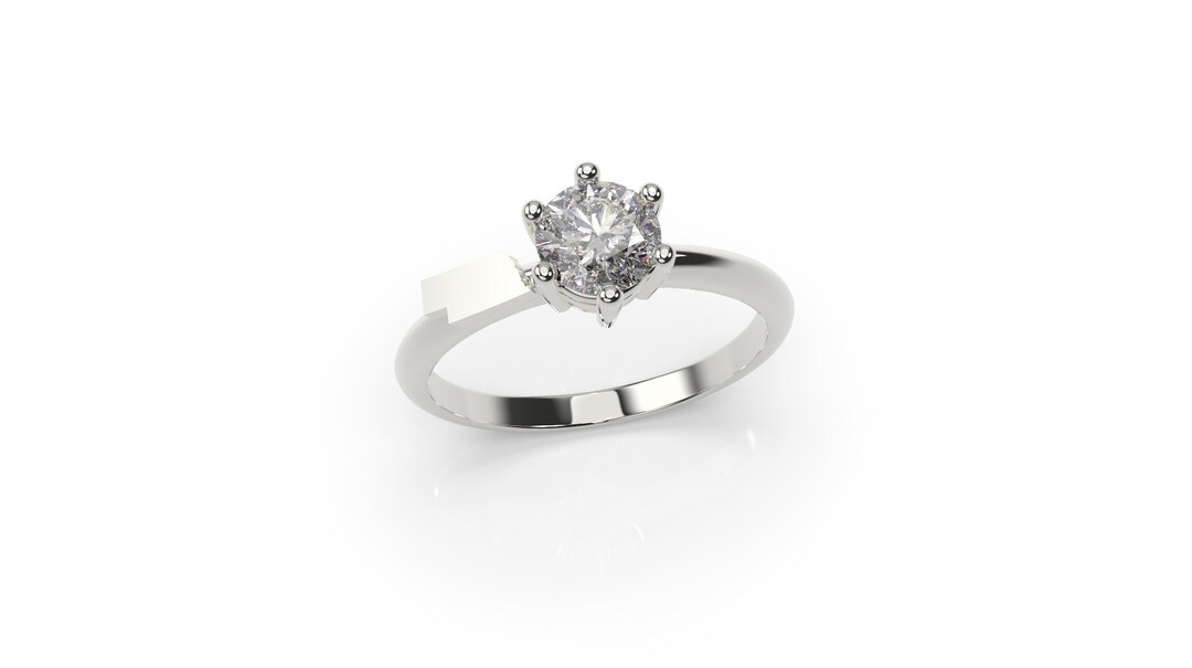 Nebraska Engagement Ring Nebraska Ring White Gold Nebraska State Ring ...